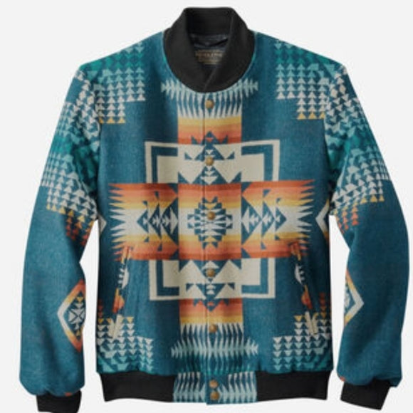 Pendleton Men's Gorge Bomber Coat Chief Joseph Design – Fashionkay101